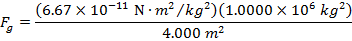 Gravitational Force Formula
