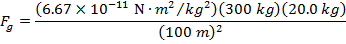 Gravitational Force Formula