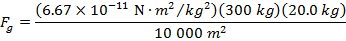 Gravitational Force Formula