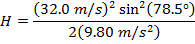 Maximum Height Formula